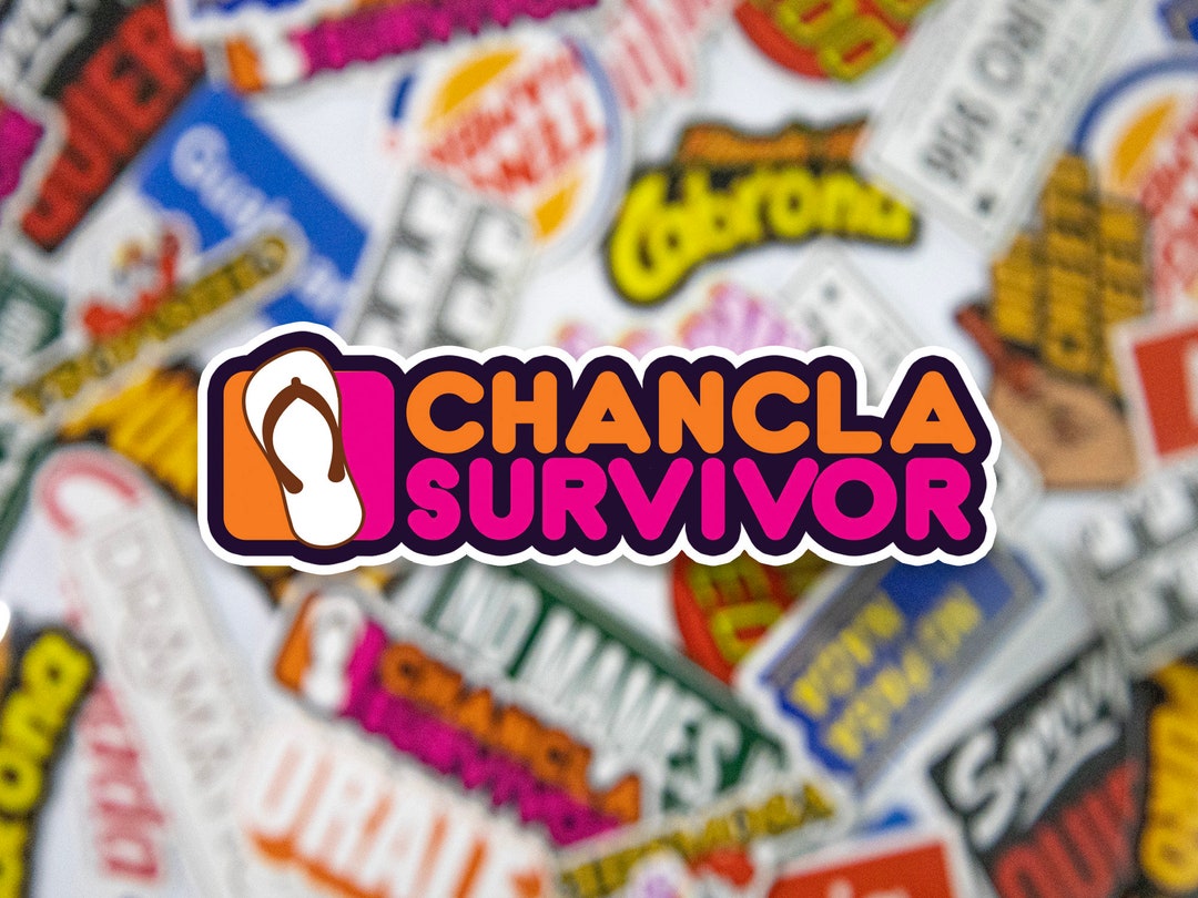 Chancla Survivor Sticker | Mexican Sticker | Funny Sticker | Gift for ...