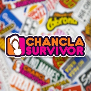 Chancla Survivor Sticker | Mexican Sticker | Funny Sticker | Gift for ...