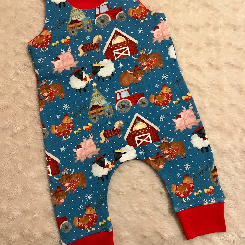Christmas Farm Romper - Etsy UK