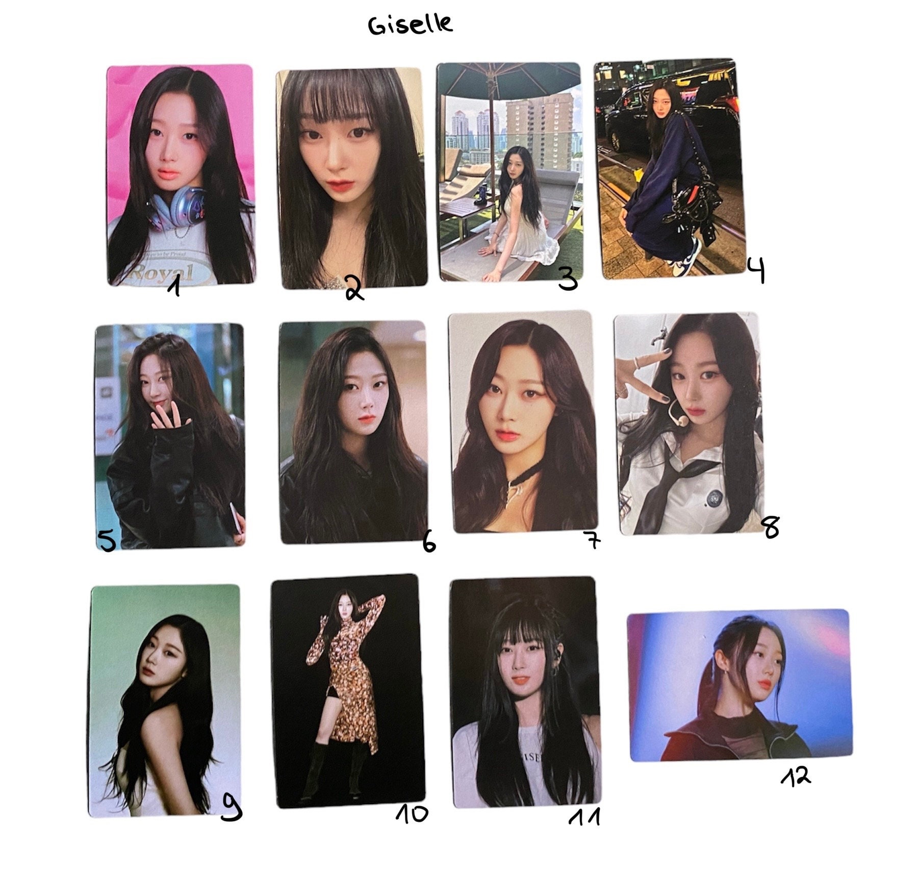 Aespa Synk Hyper Line Photocard Karina Giselle Ningning Winter Kpop ...