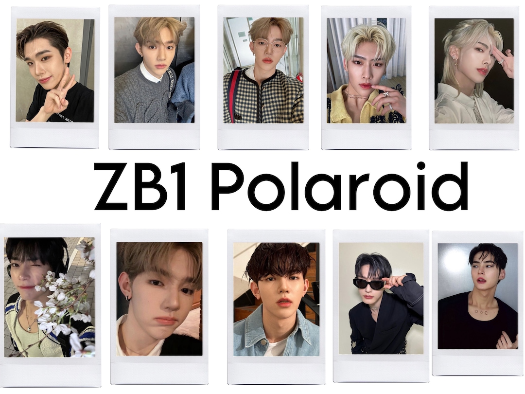 Zerobaseone ZB1 Photocard Polaroid Set Printing Jiwoong Zhang Hao Han ...