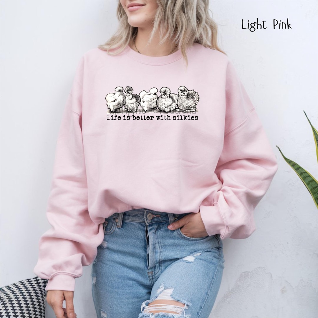 Silkie Chicken Graphic Tee: Retro Silkie Themed Sweater ORIGINAL DESIGN ...