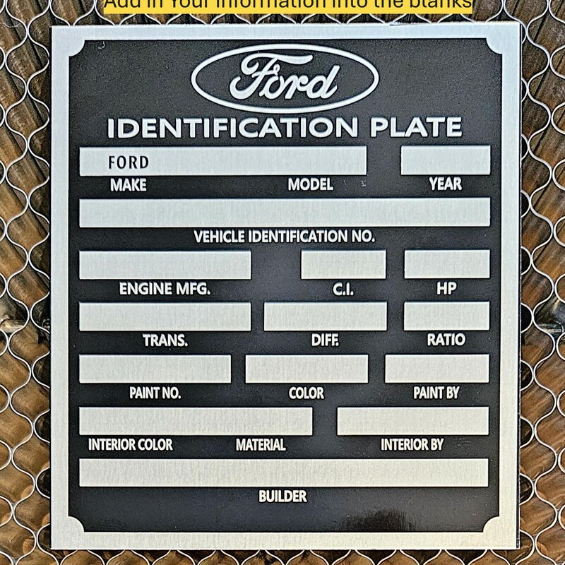Vehicle Identification - Etsy