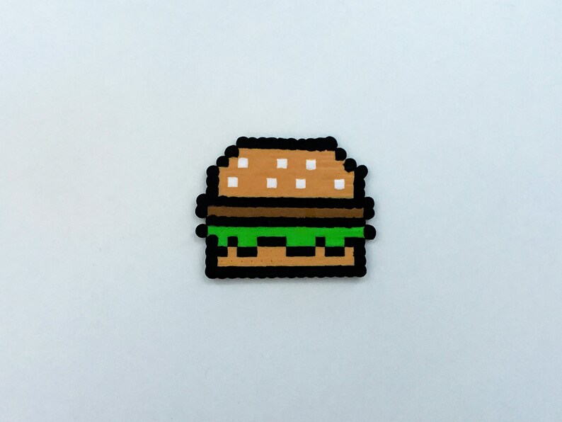 Perler Burger Fries and Pizza - Etsy