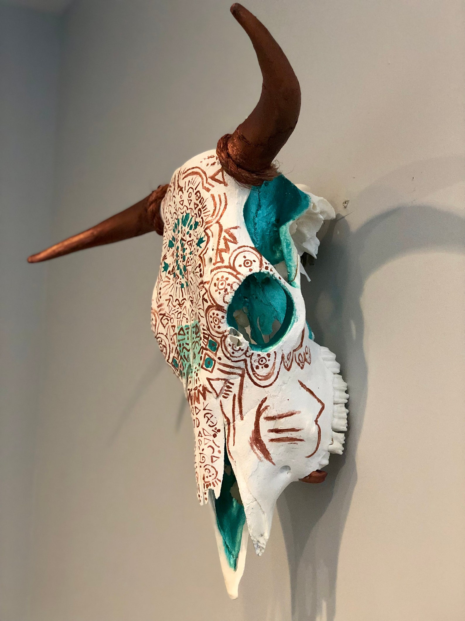 Bull Skull - Etsy