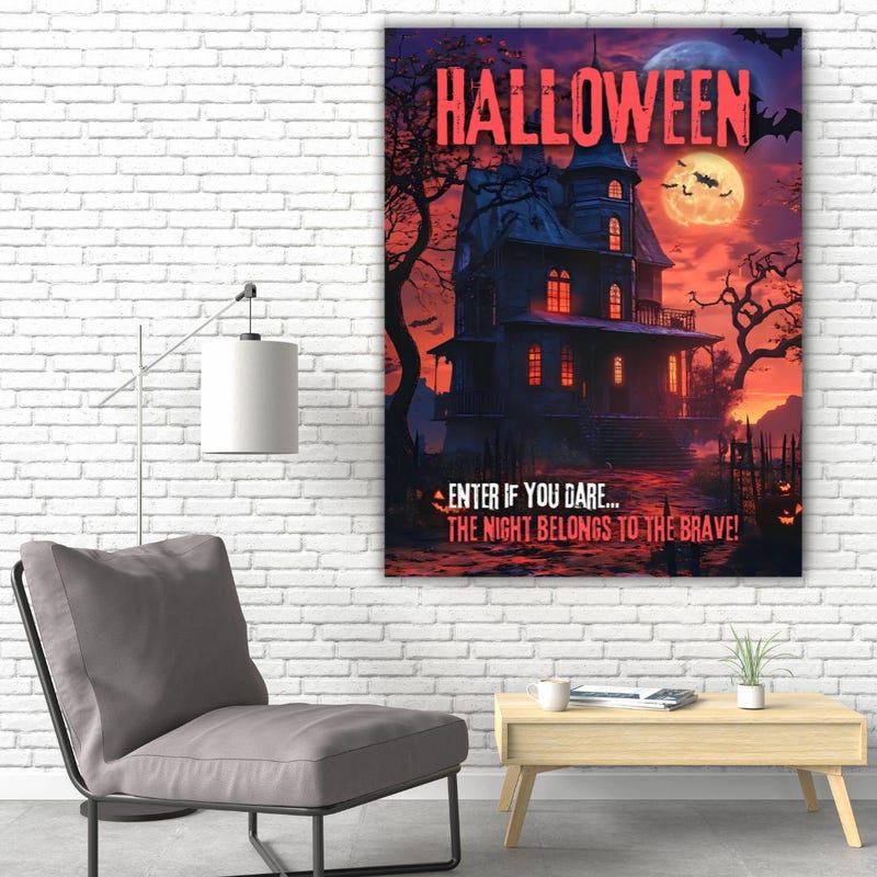 Haunted House Posters - Etsy