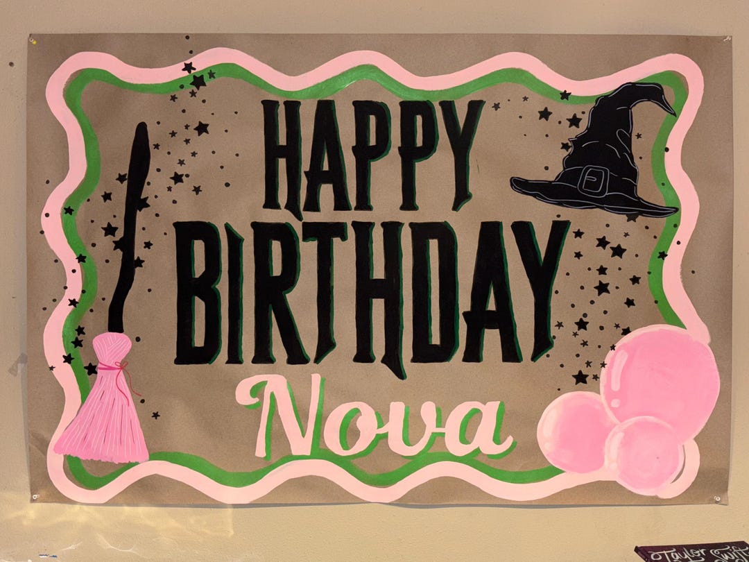 Witch Themed Birthday Banner - Etsy