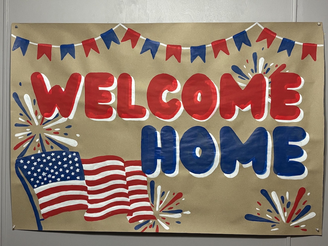 Welcome Home Banner - Etsy