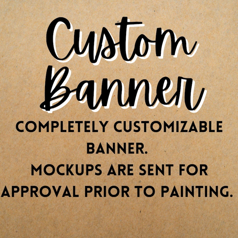 Hand Painted Banners - Etsy