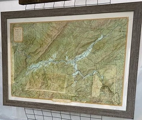 Watauga Lake 1938 Topographic Overlay Map - Etsy