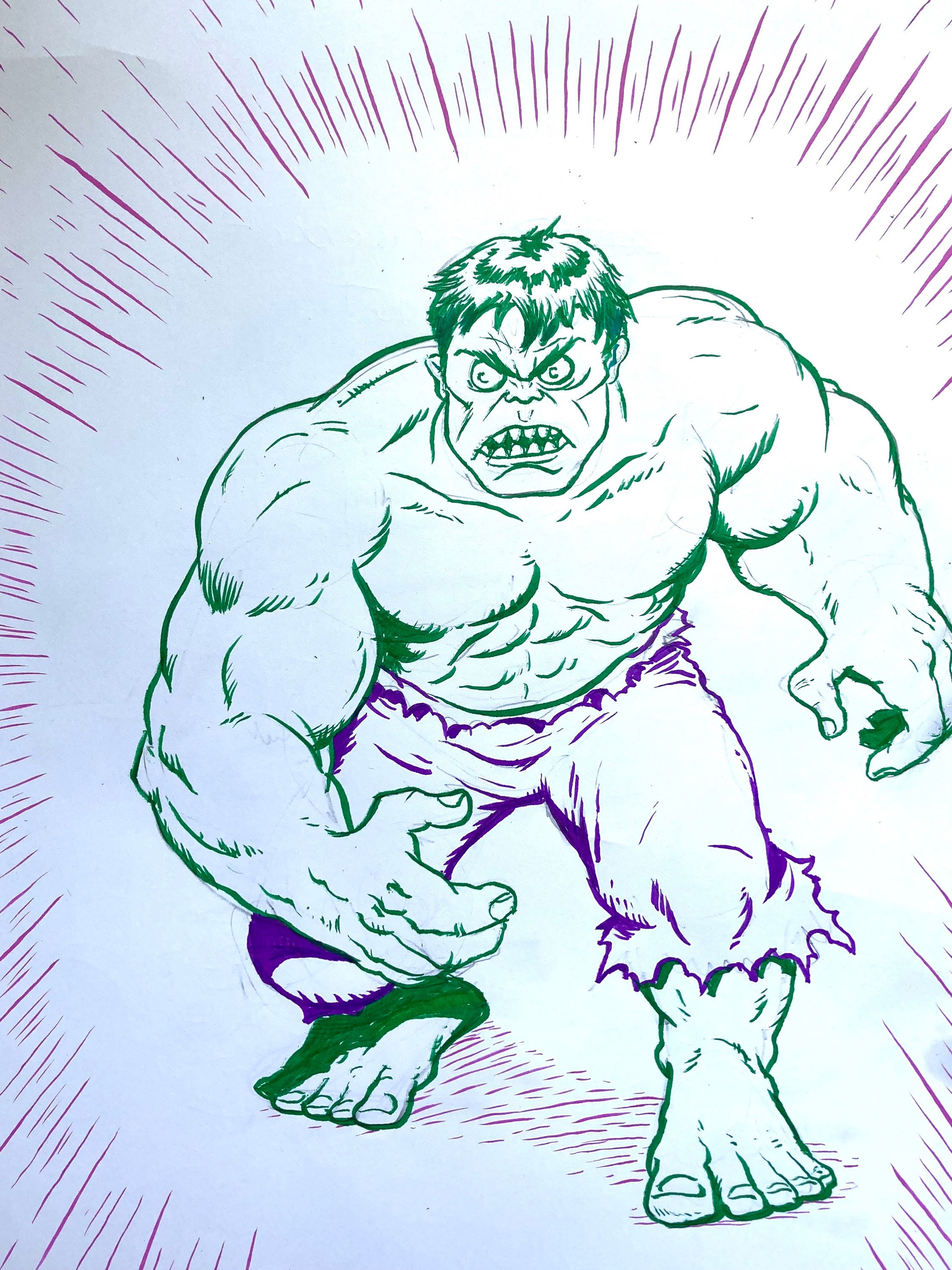 Hulk after Sal Buscema - Etsy