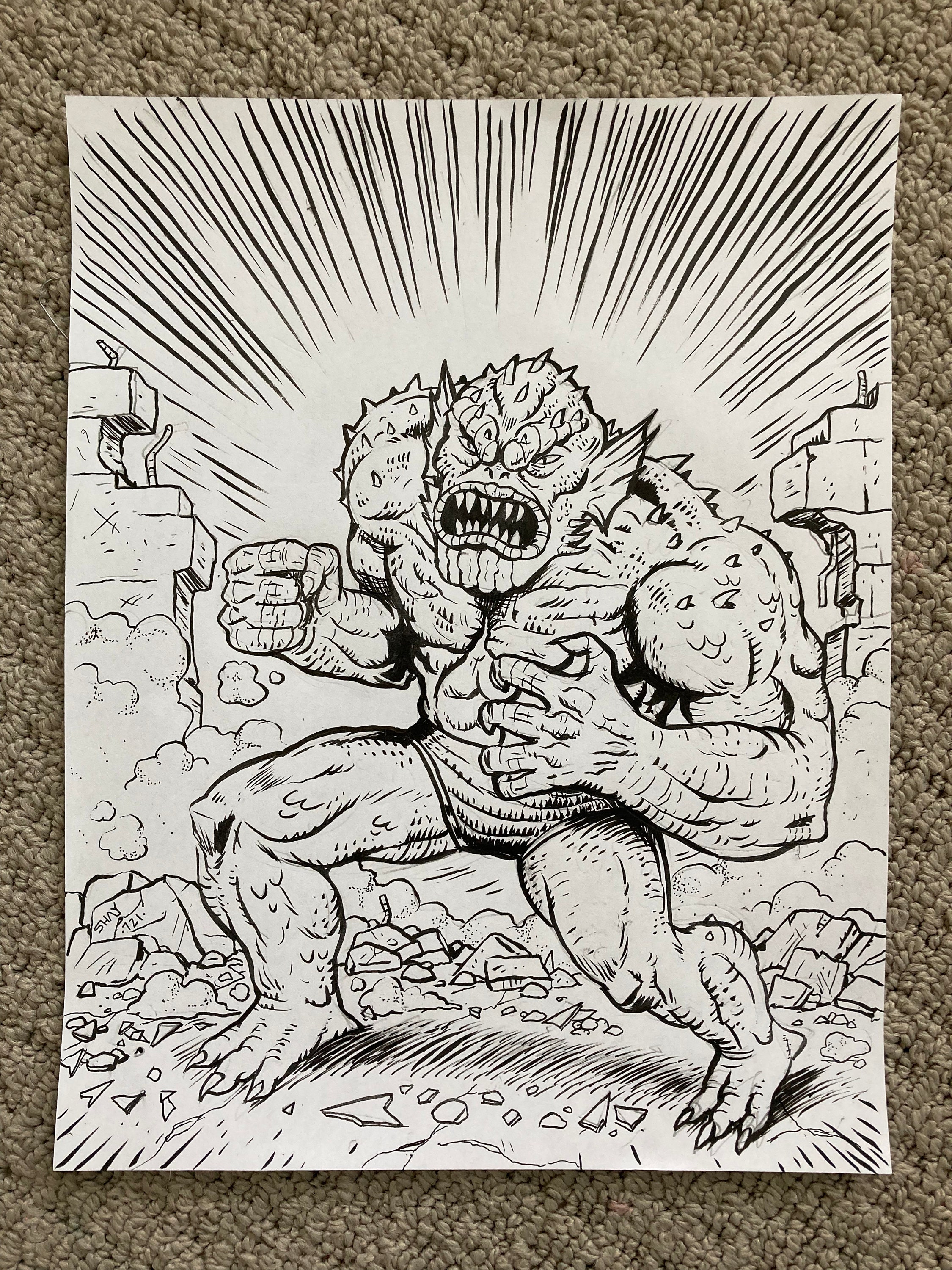 Abomination Marvel Drawing