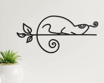 Metal Art Chameleon - Etsy