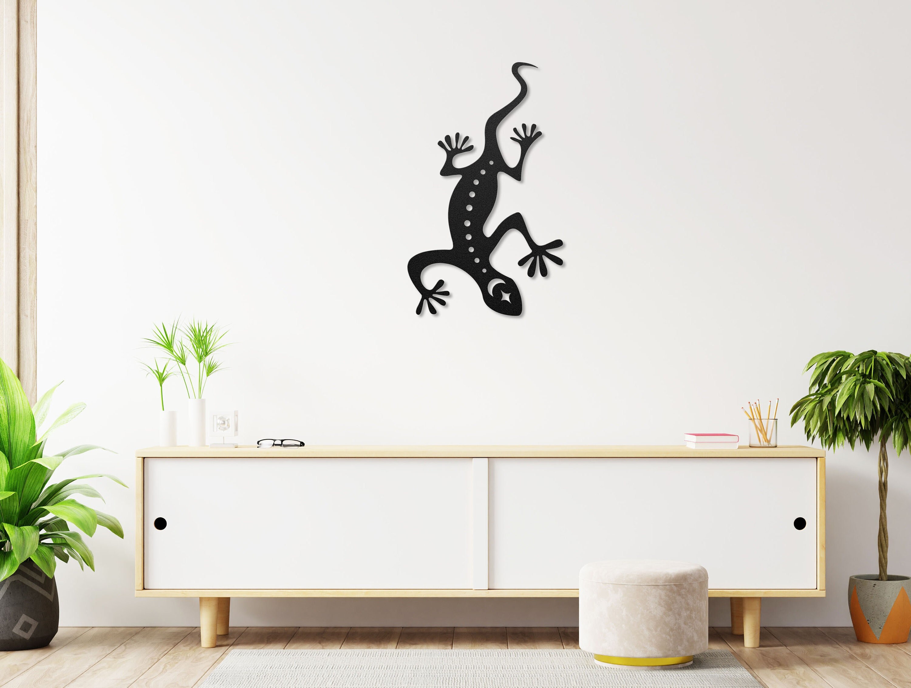 Metal Gecko Wall Decor Metal Gecko Wall Art Lizard Wall Art | Etsy