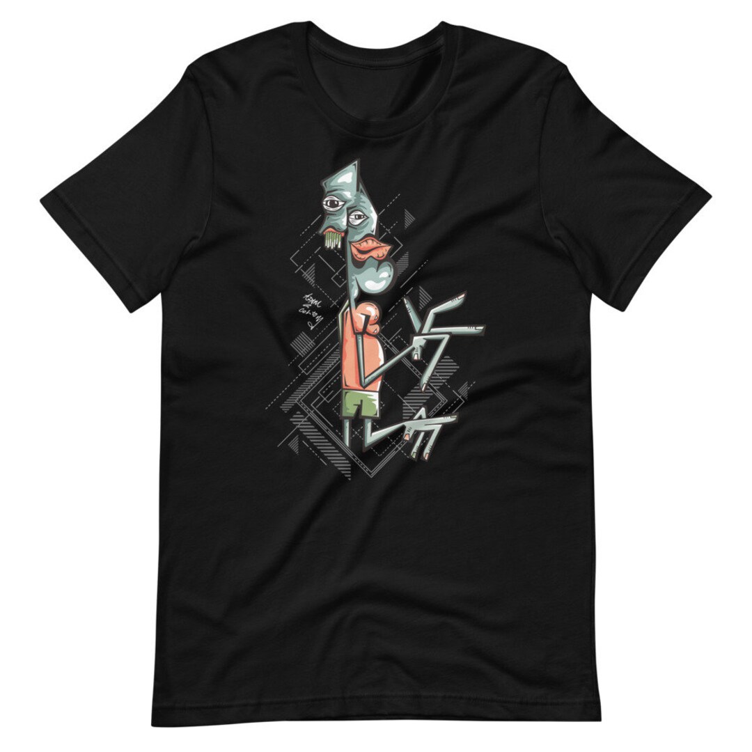 Modern Art Shirt Street Art Shirt Face Abstract Shirt Wild Shirt Ideas ...