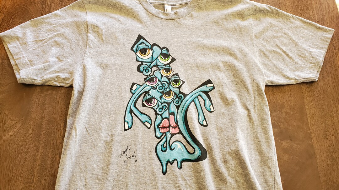 Graffiti T-shirt Stylized Abstract Shirt Street Art Clothing Original ...