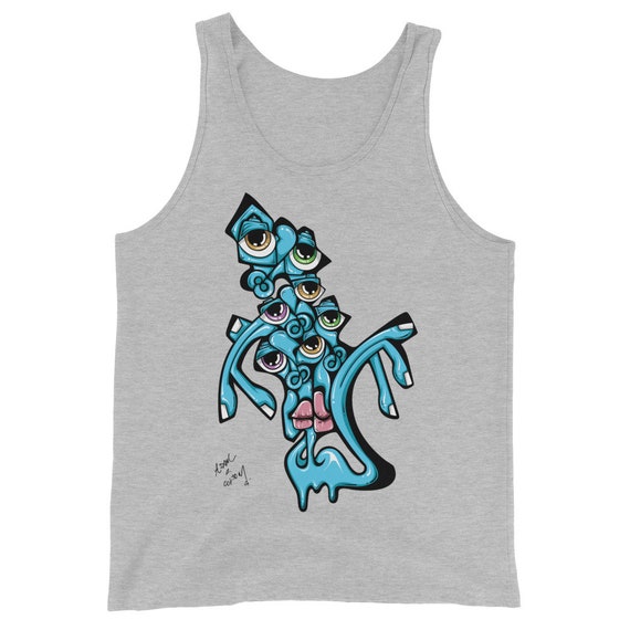 Unisex Abstract Tank Top Unisex Art Tanks Mens Art Tanks | Etsy