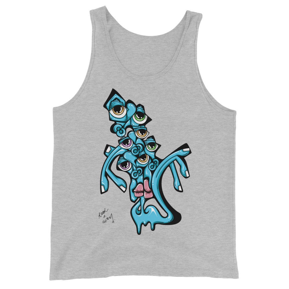 Unisex Abstract Tank Top Unisex Art Tanks Mens Art Tanks - Etsy UK