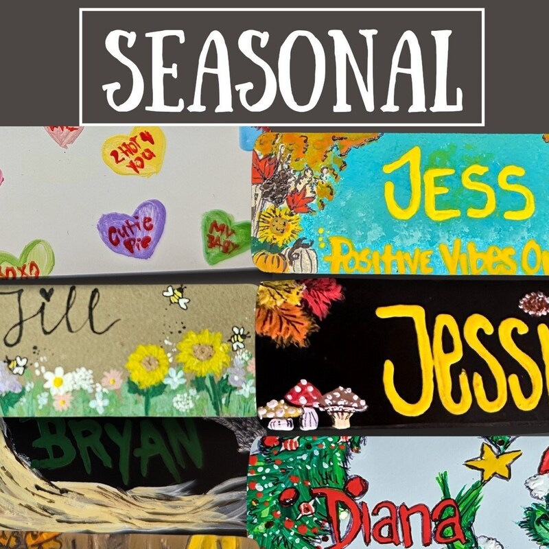 Hand Painted Tags - Etsy