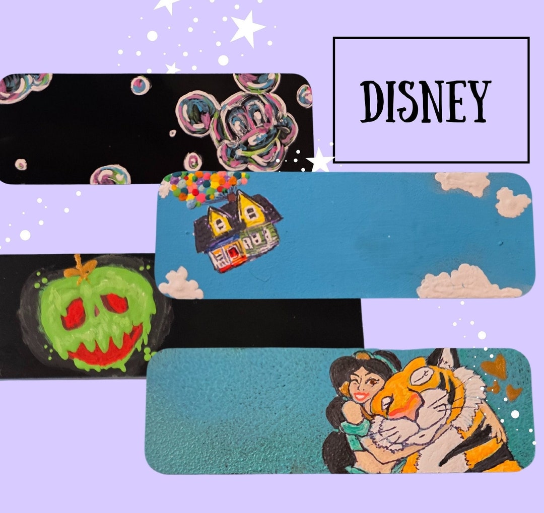 Custom Disney Inspired Hand-painted Nametag for Work or Events Fun Art ...