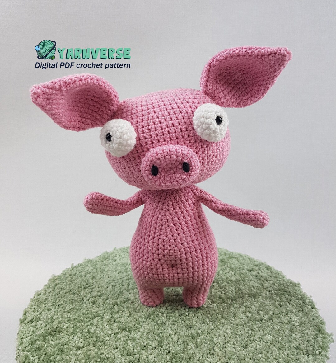 Crochet PATTERN Puffy the Pig 002 Instant Download Digital Amigurumi ...