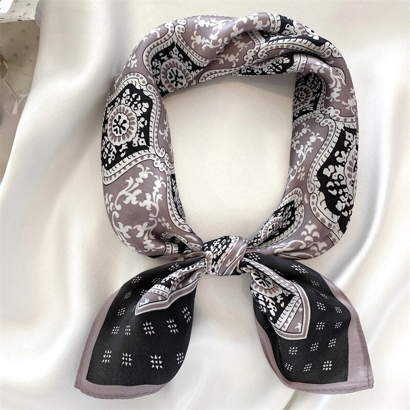 100% Mulberry Silk Scarf Women Neckerchief Small Scarves - Etsy Canada