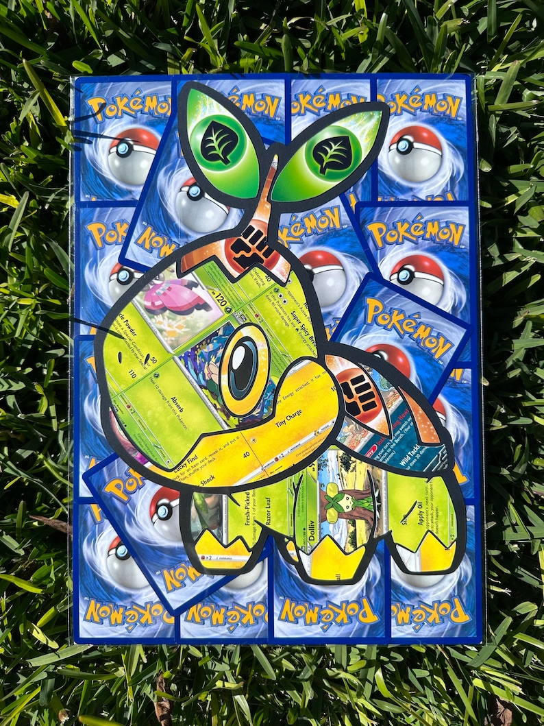 Turtwig Pokémon Card Cut Art - Etsy