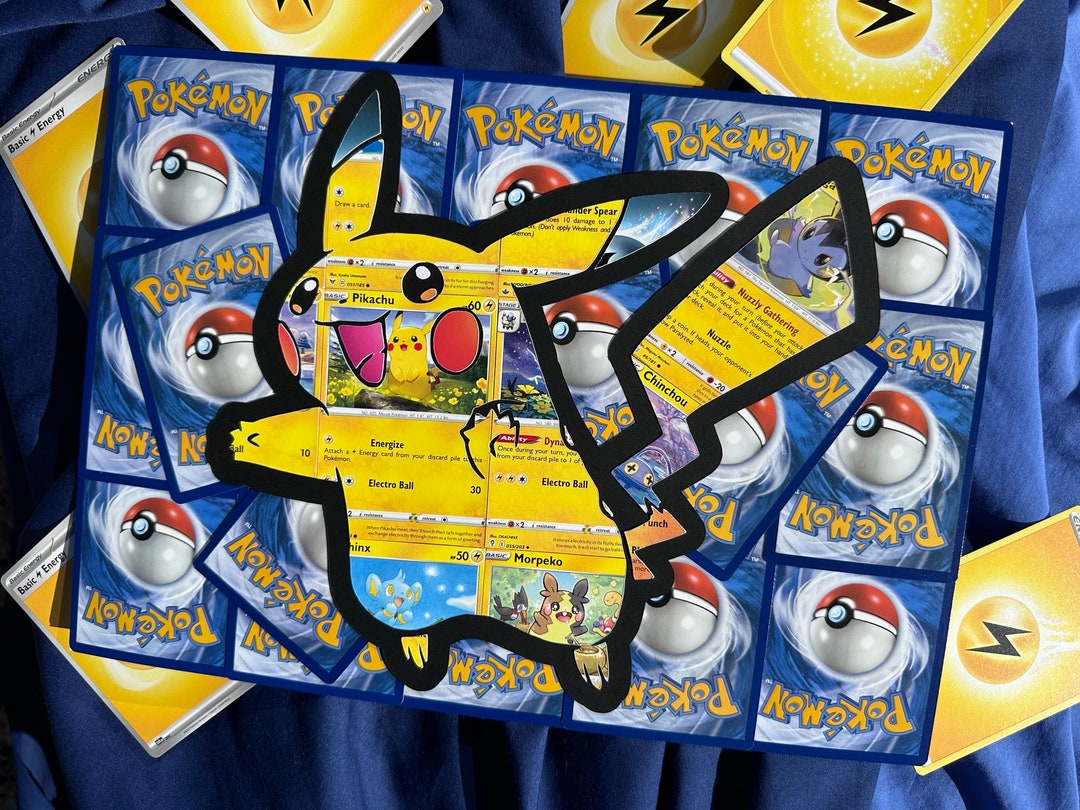Pikachu Pokémon Card Cut Art - Etsy Australia