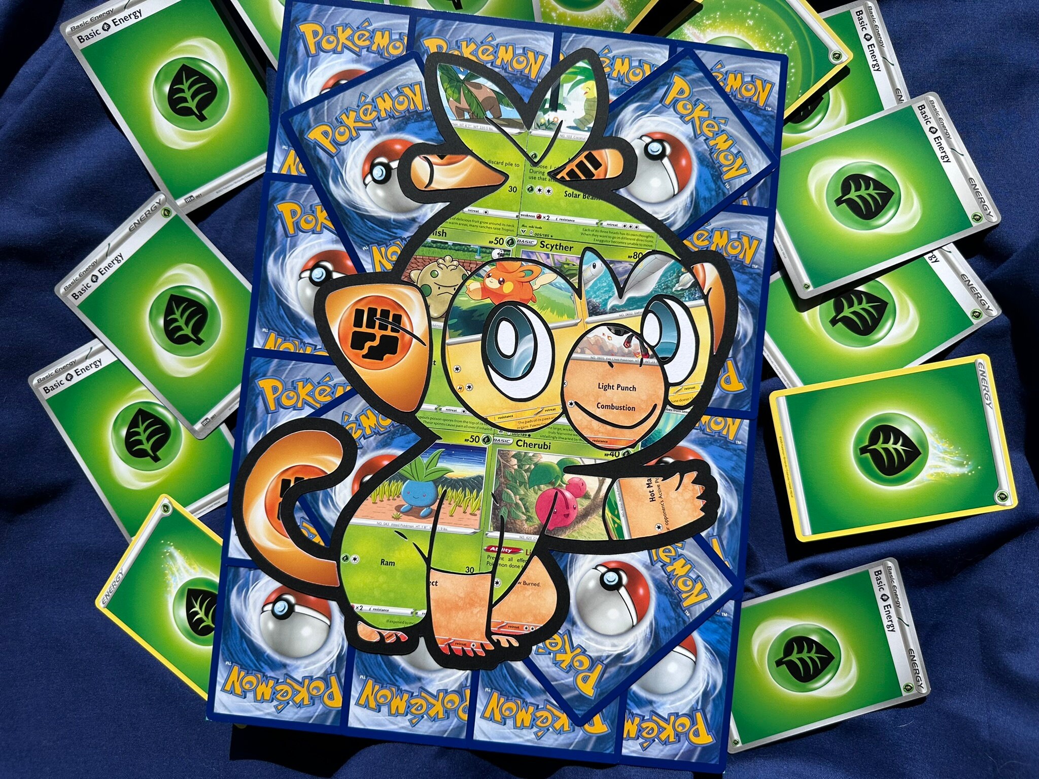 Grookey / Scorbunny / Sobble Pokémon Card Cut Art - Etsy