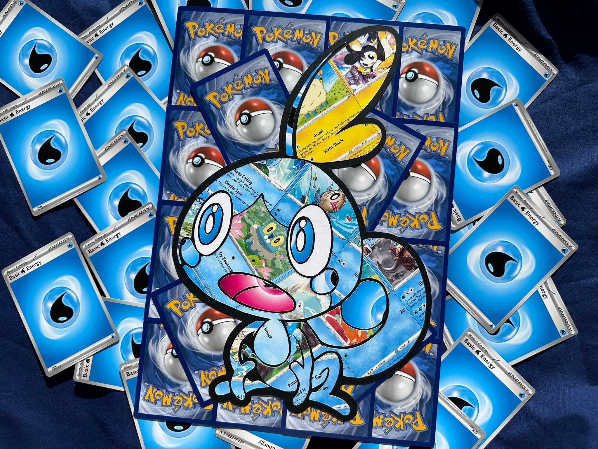 Grookey / Scorbunny / Sobble Pokémon Card Cut Art - Etsy