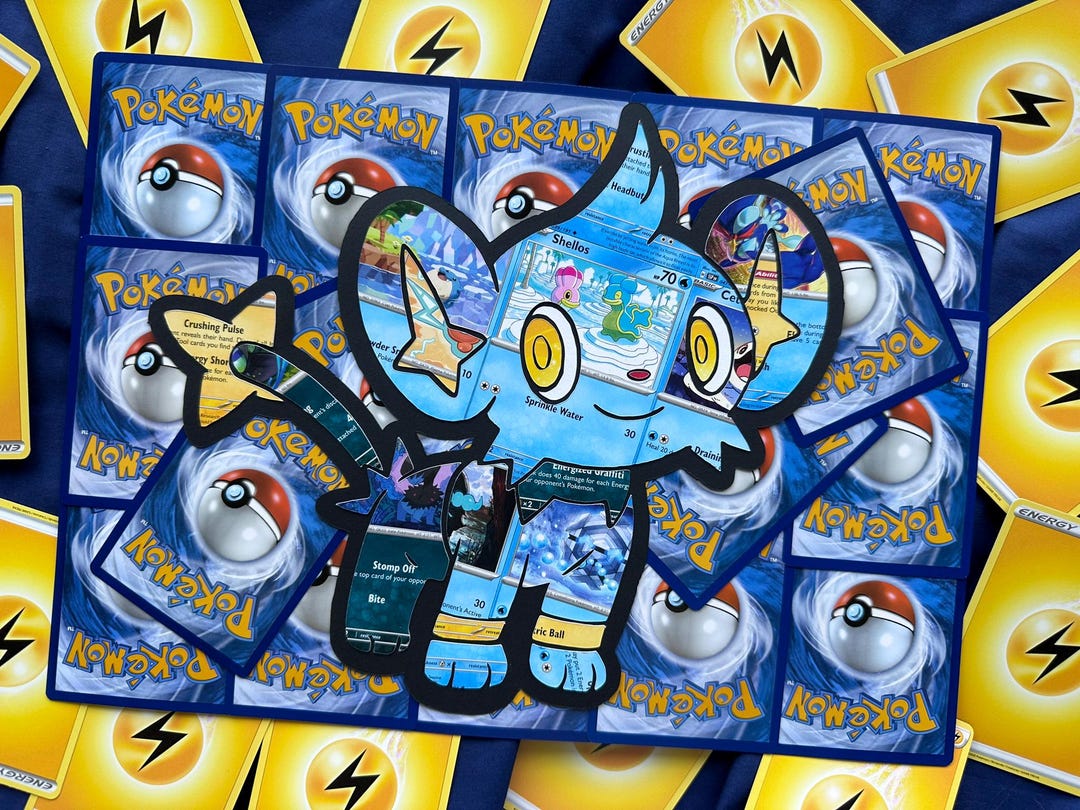 Shinx Pokémon Card Cut Art - Etsy