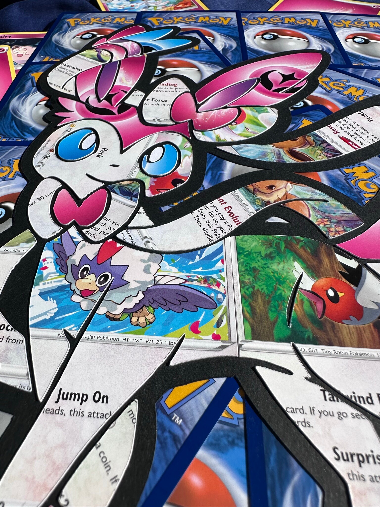 Sylveon Pokémon Card Cut Art - Etsy