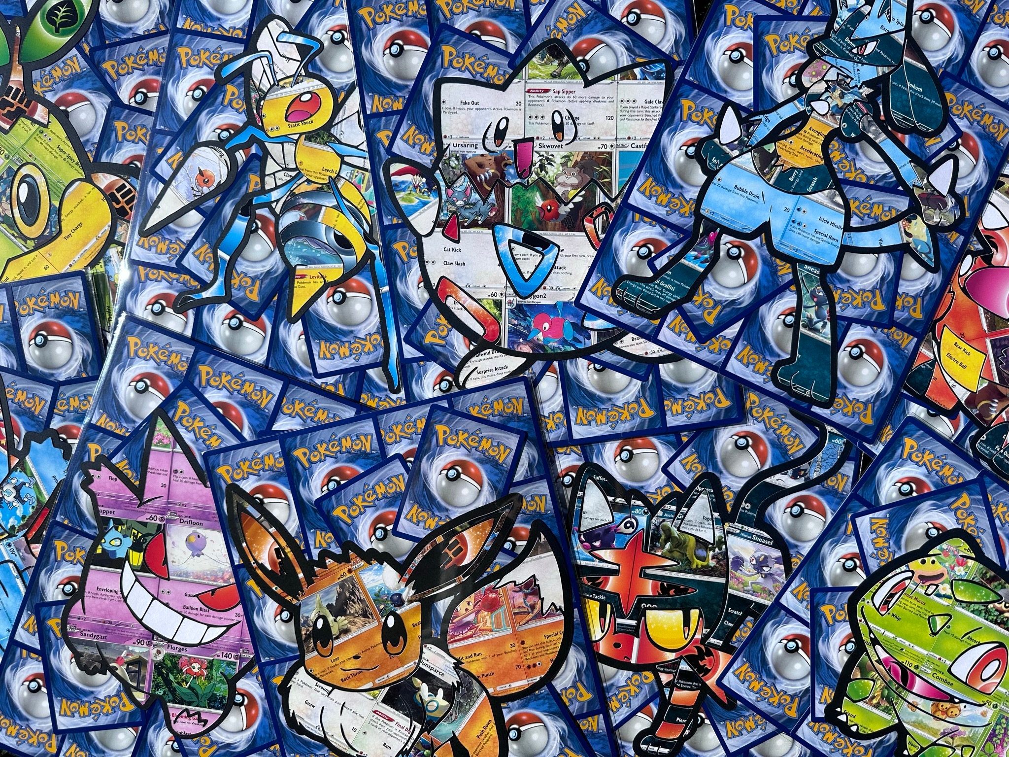 Commission for Custom Pokémon Card Cut Art - Etsy