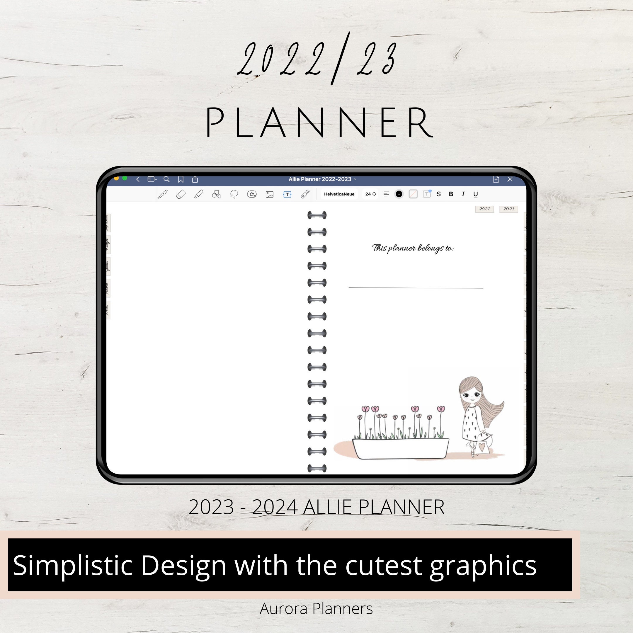 Digital Planner 2023 2024 Dated Weekly Calendar, Weekly and Daily ...