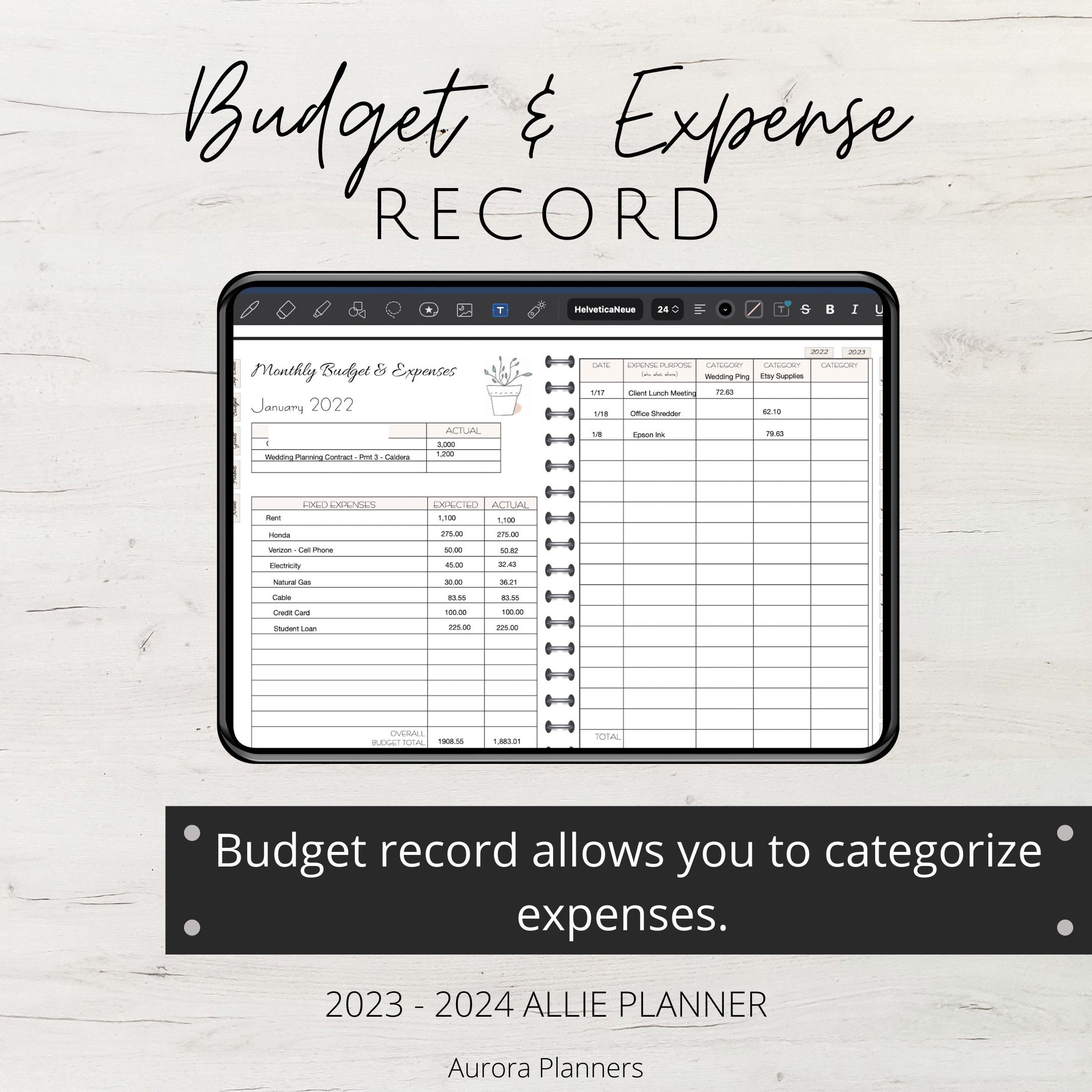 Digital Planner 2023 2024 Dated Weekly Calendar, Weekly and Daily ...