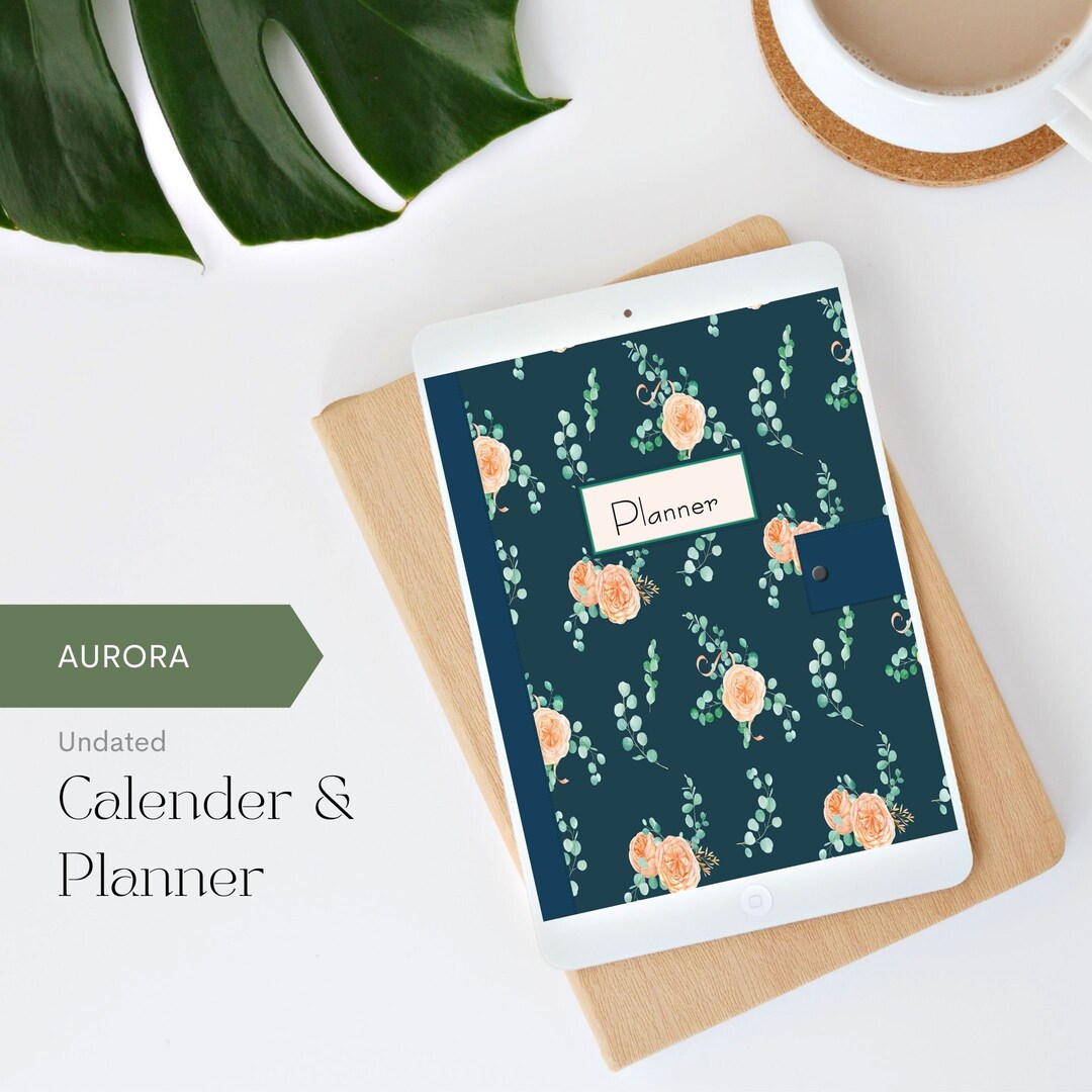 Undated Digital Planner, Digital Journal With Weekly and Daily Pages ...