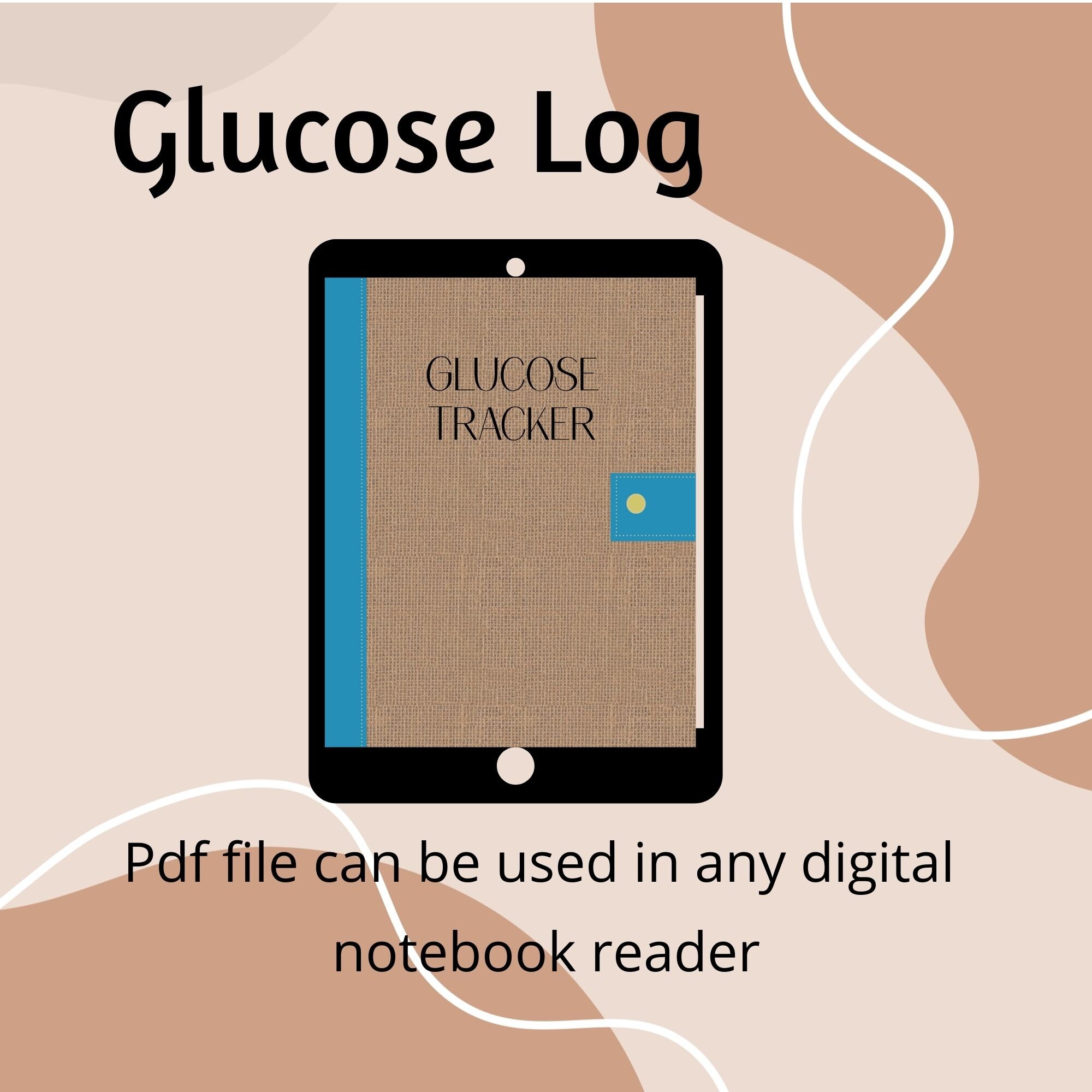 Diabetes Glucose Sugar Tracking Log, Weekly Tracking at Each Meal, 52 ...