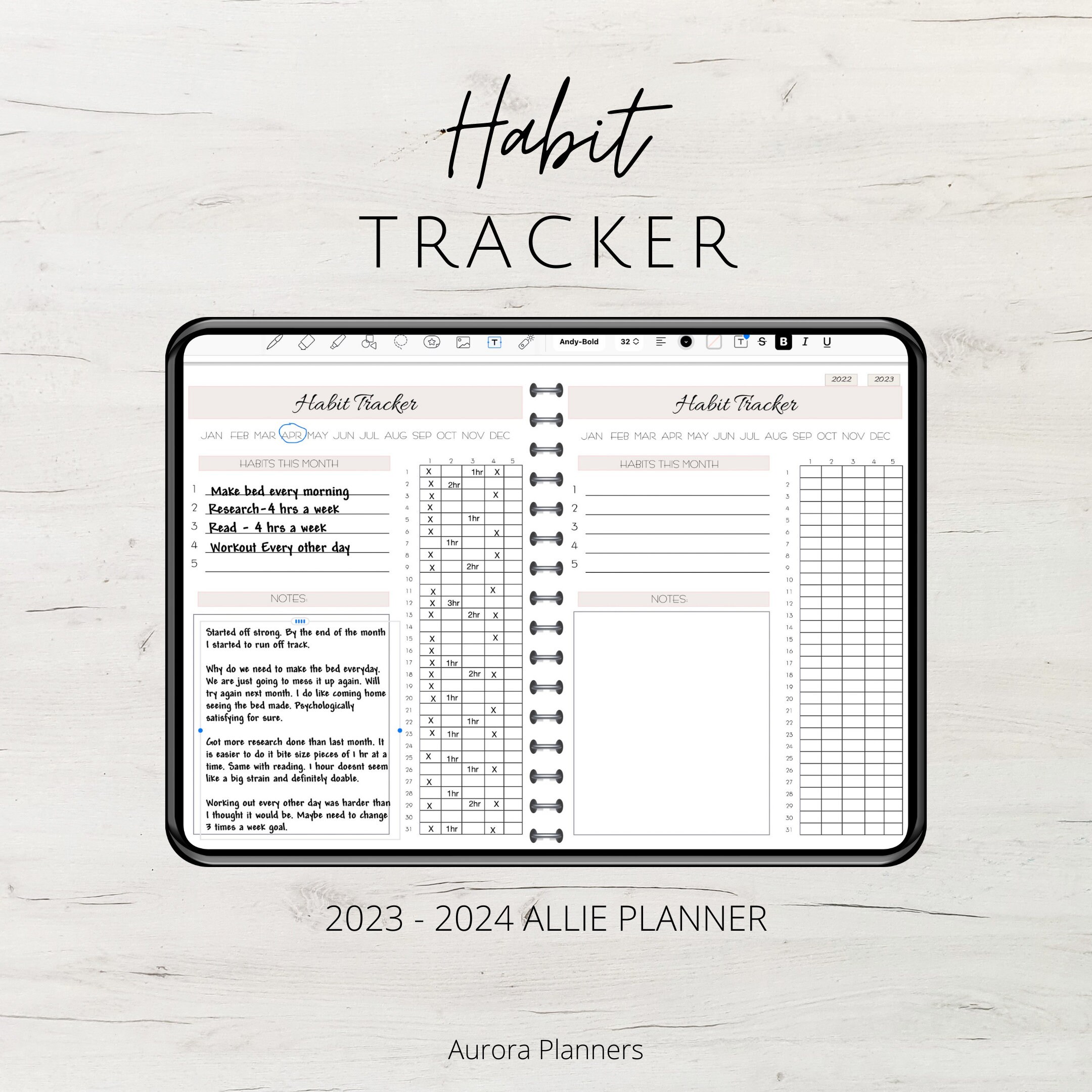 Digital Planner 2023 2024 Dated Weekly Calendar, Weekly and Daily ...