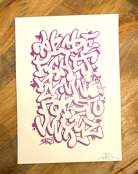 Wildstyle Graffiti Alphabet