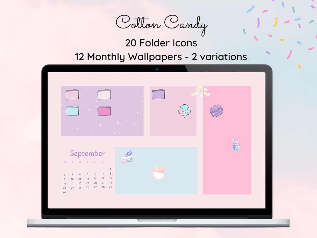 Aesthetic MacBook and Windows Desktop Wallpaper Organizer With 2025 ...