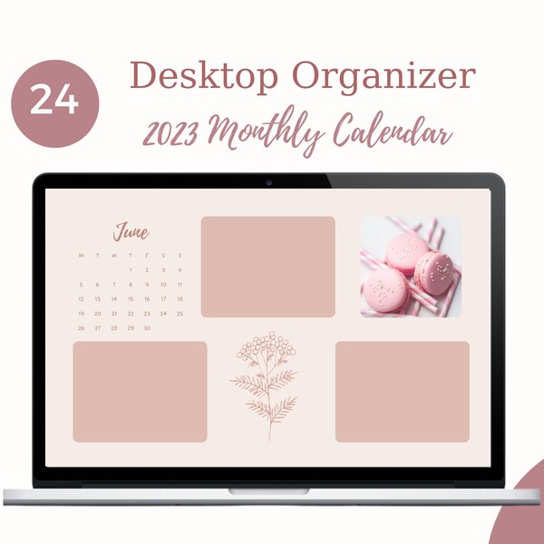 MacBook Wallpaper Aesthetic Calendar - Etsy