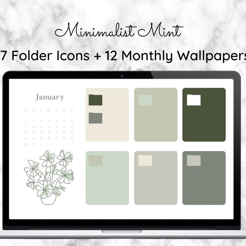 CALENDAR 2022 Desktop Wallpaper Desktop Wallpaper Organizer | Etsy