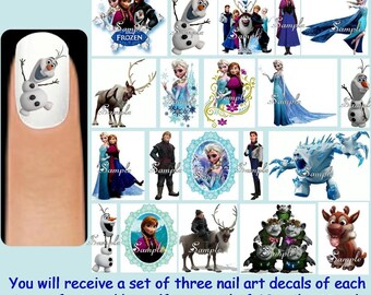 Frozen Nail Art | Etsy