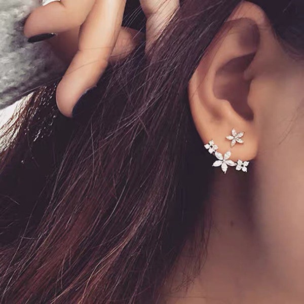 Front Back Earrings - Etsy