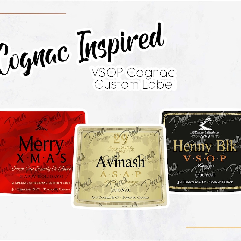 Hennessy Label - Etsy
