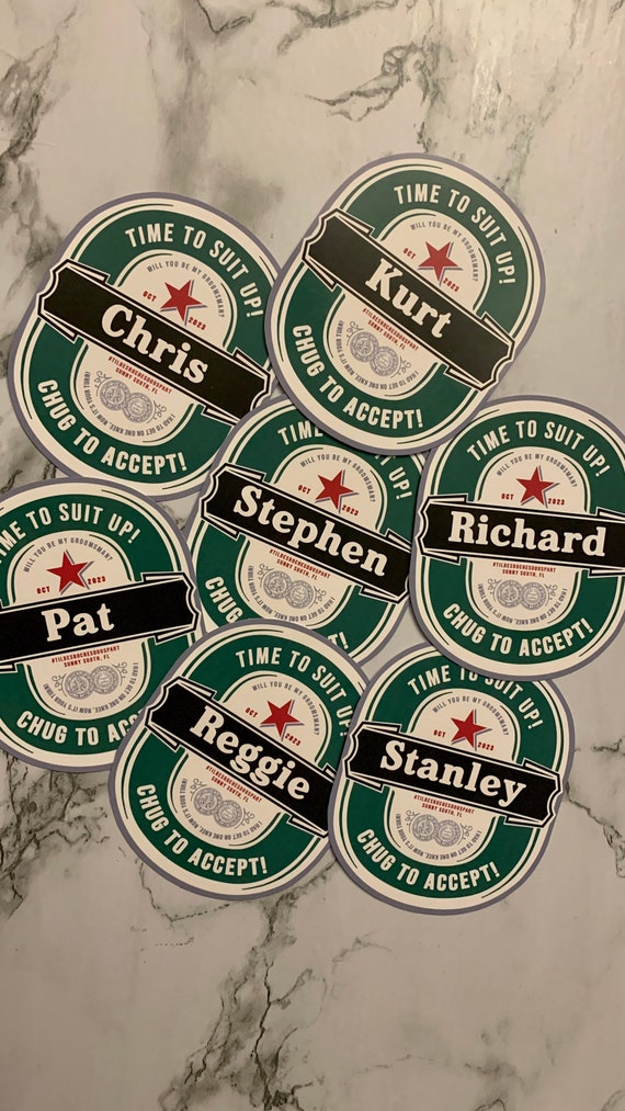 Heineken Beer Bottle Label