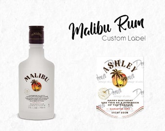 Malibu Custom Label - Etsy