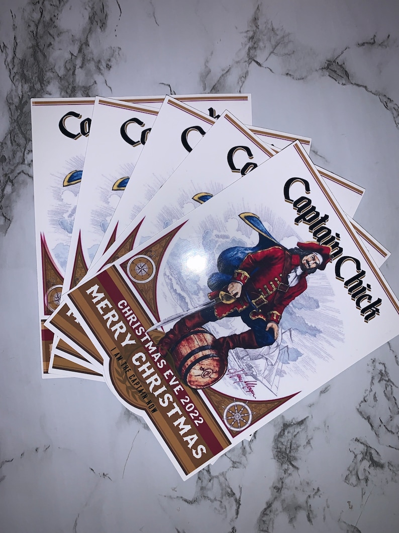 Captain Morgan Custom Sticker Label 200ml 375ml 750ml - Etsy