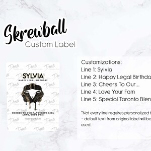 Skrewball Whisky Custom Sticker Label | 50ml, 750ml - Etsy