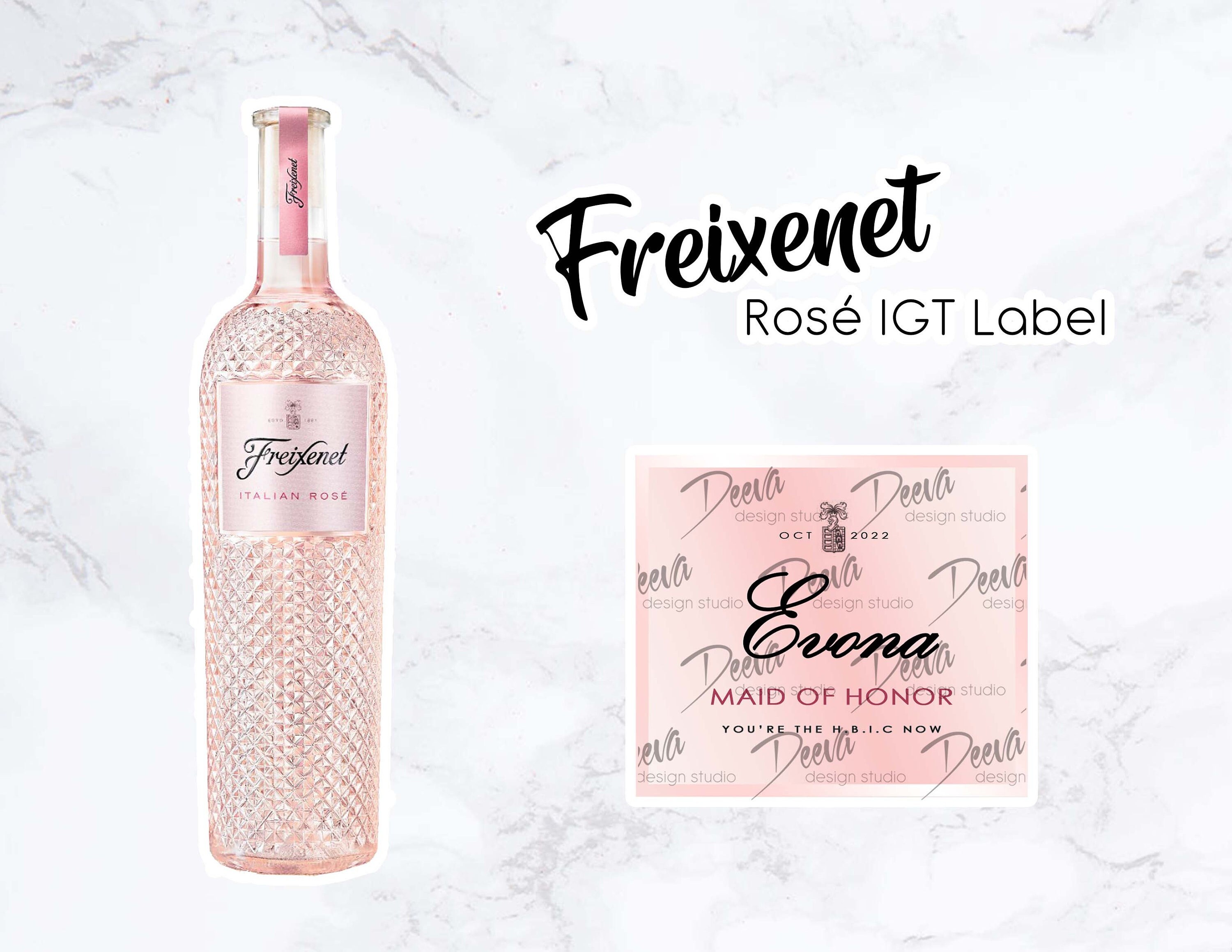 Freixenet Custom Sticker Label IGT Rosé - Etsy